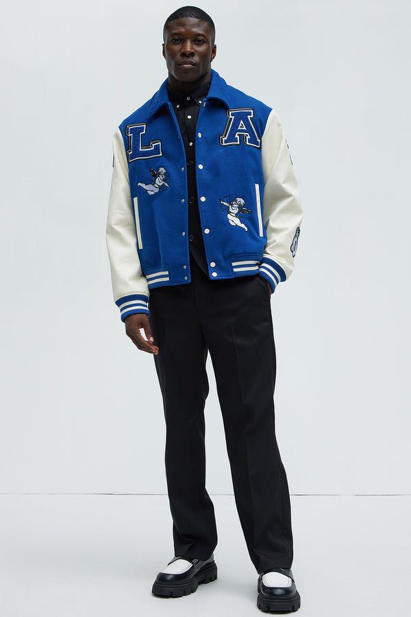 Royal Blue Varsity Jackets - Lettermanjackets.uk
