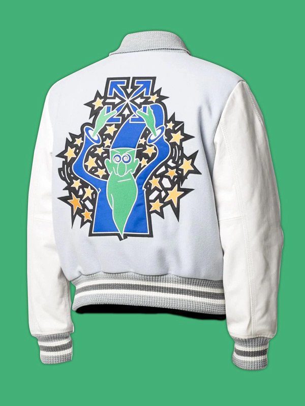 American Rapper Lil Durk Off-white Varsity Jacket - Lettermanjackets.uk